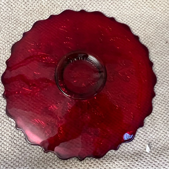 Fenton | Art | Fenton Holly Ruby Carnival Glass Limited Edition Plate ...